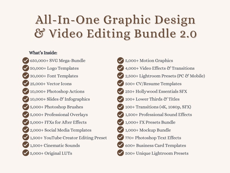 Ultimate Graphics & Video Editing Pack | Must Have for Designers ...