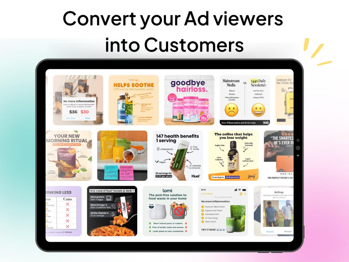 15 Gamified High Converting Ad Templates - Canva Editable - Meta ...