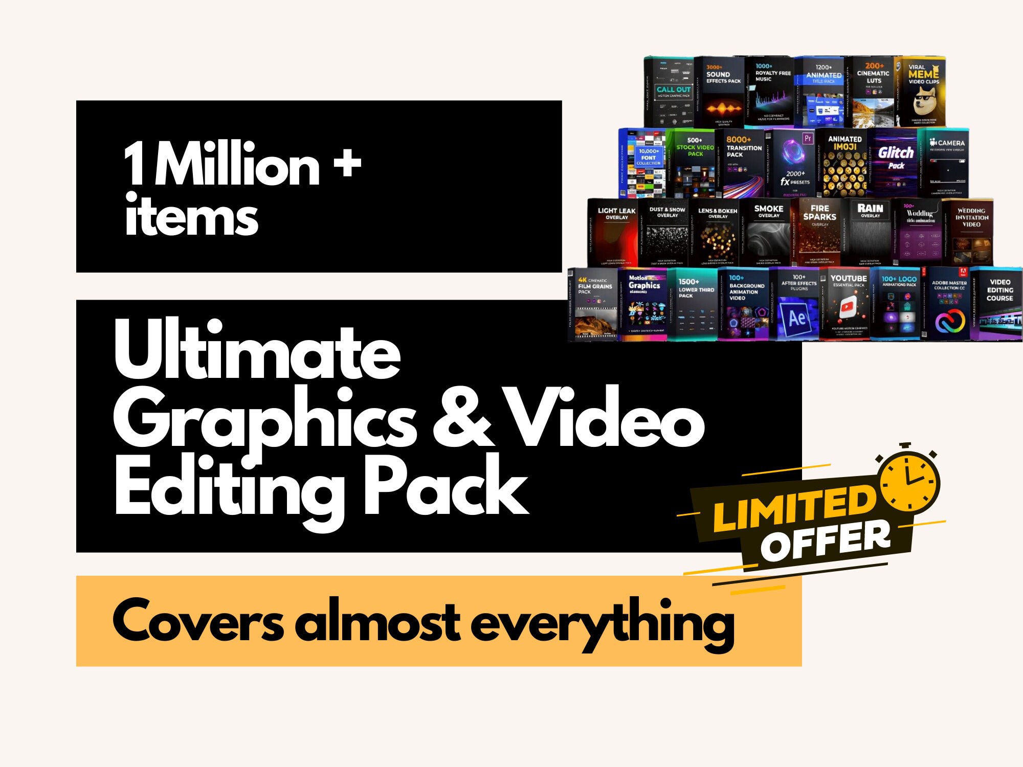 Ultimate Graphics & Video Editing Pack | Must Have for Designers ...