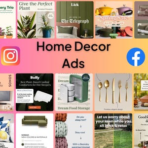 65+ Home Decor Ad Templates | Meta and Instagram Ads | Canva Editable ...