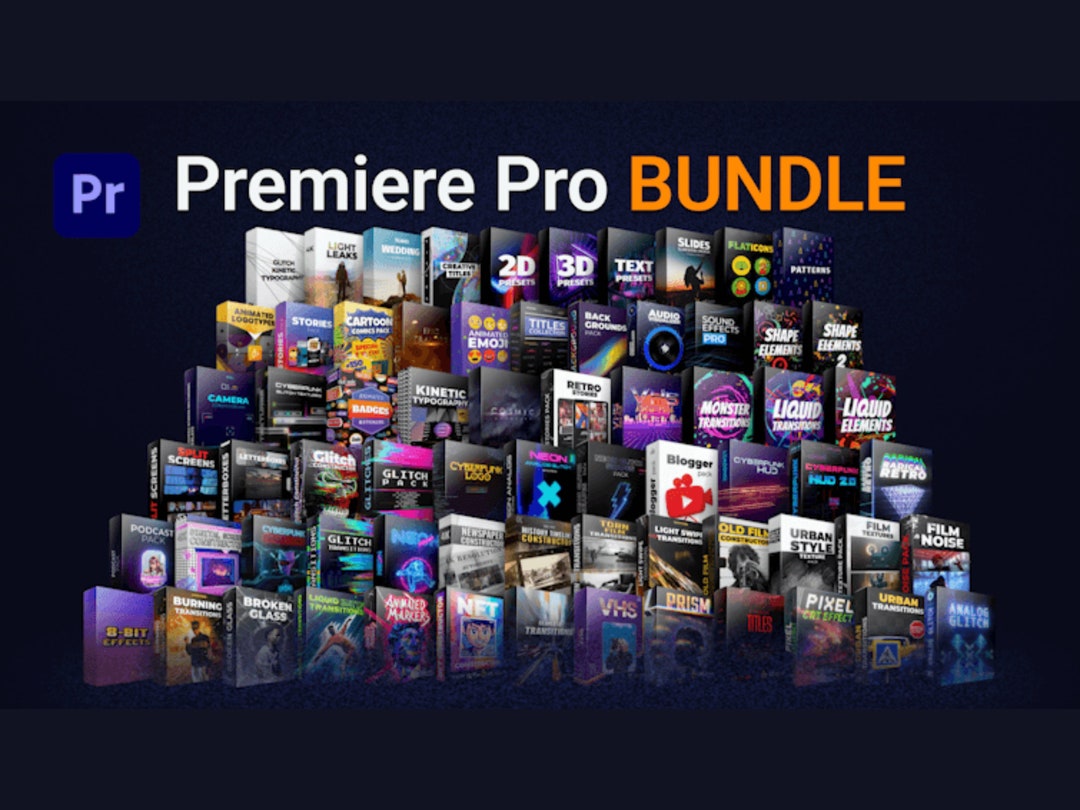 Premier Pro Video Editing Pack Ultimate, Presets, Color Grading, Text ...