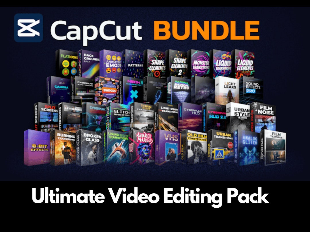 Capcut Video Editing Pack Ultimate, predefinições, gradação de cores ...