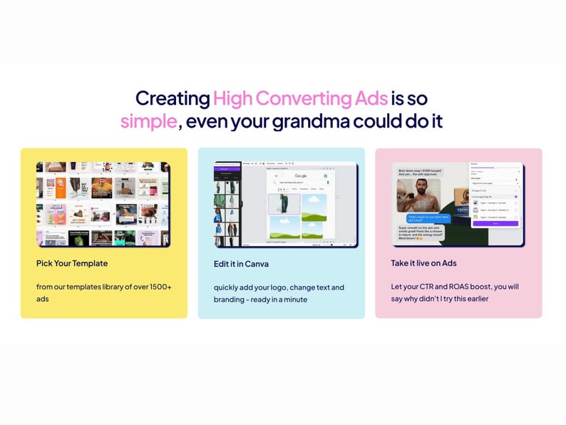 100+ Product Collage Static Ads Templates Canva Editable | Meta and ...
