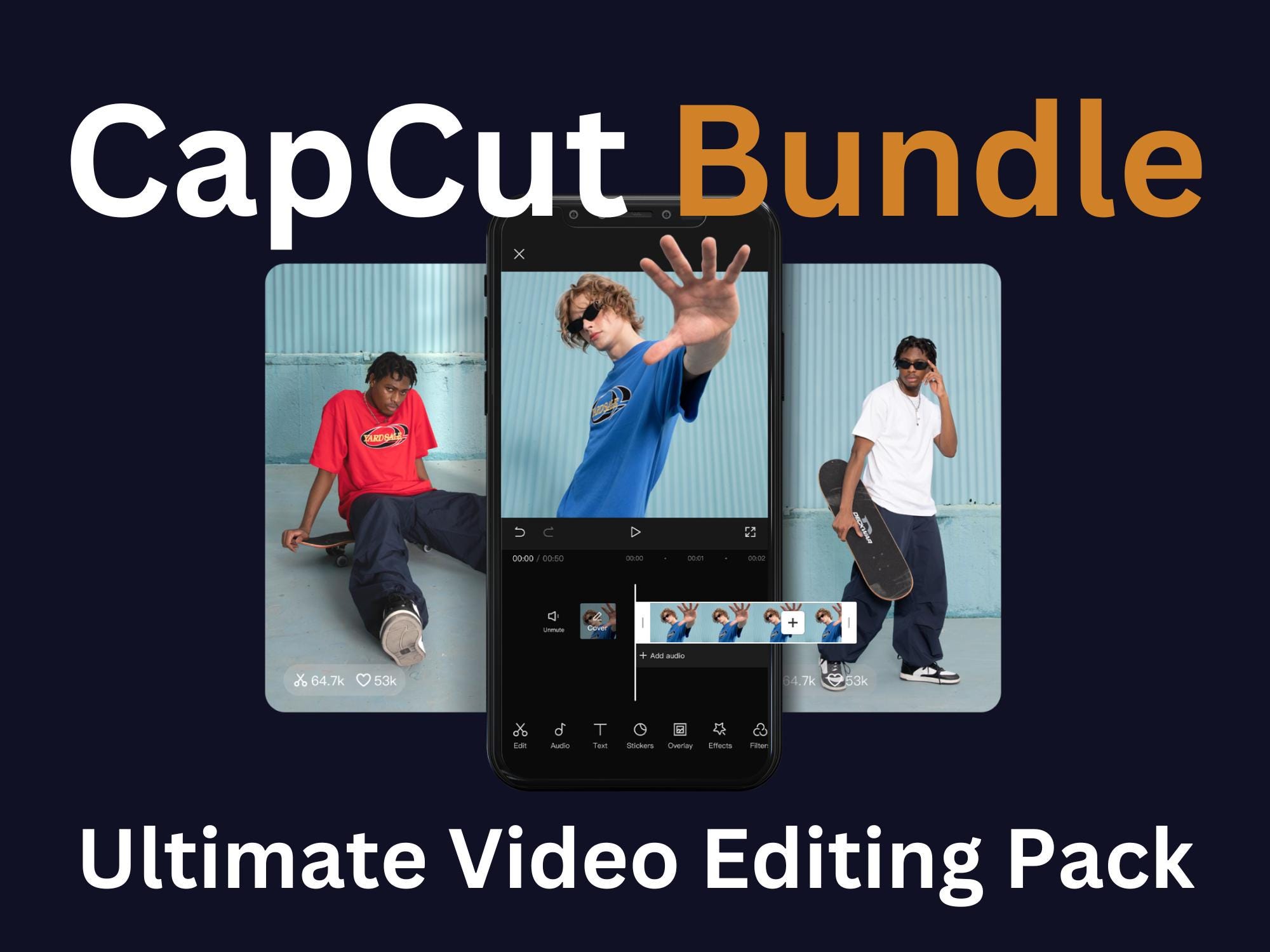 Capcut Video Editing Pack Ultimate, Presets, Color Grading, Text, Sound Effect, VFX, Light ...