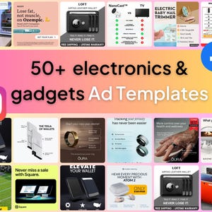 50+ Electronics and Gadgets - Static Ads Templates | Meta and Instagram ...