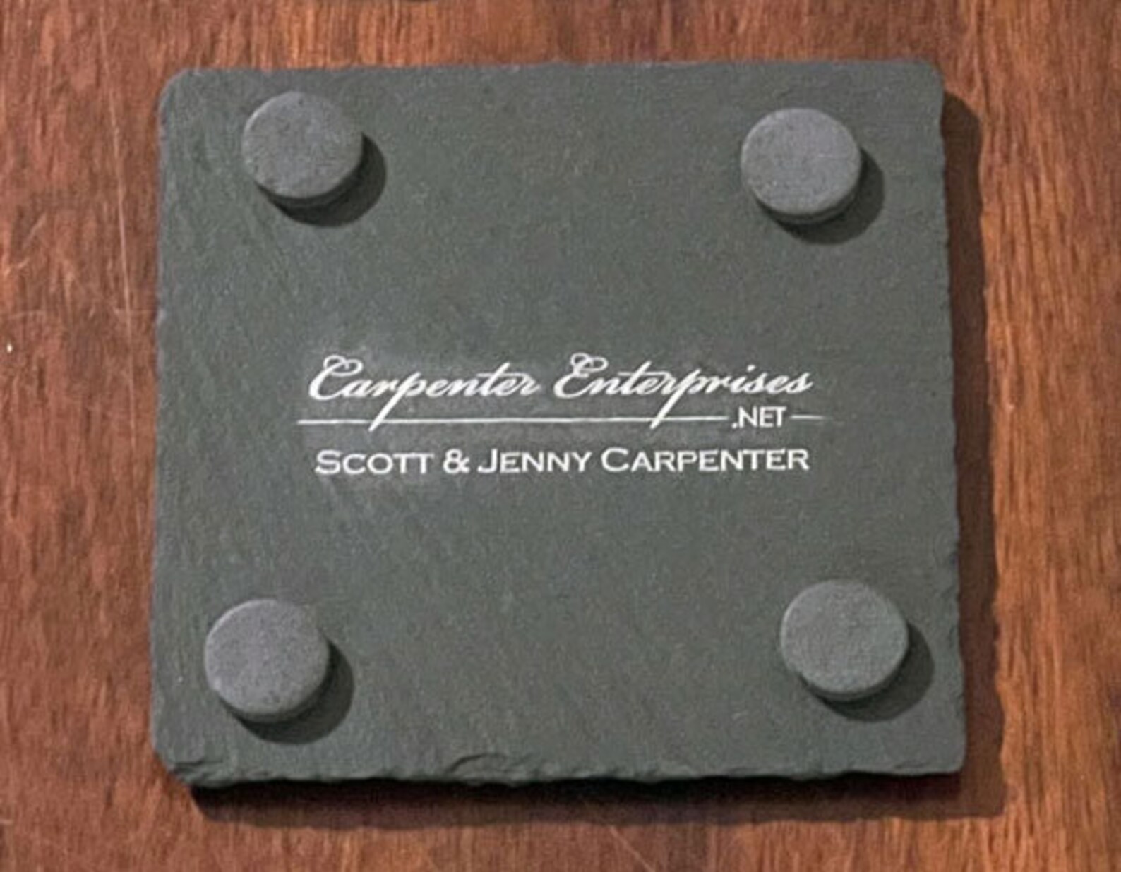 Personalized HAM Radio Call Sign Slate Coaster - Custom Engraved Gift ...