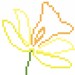 Daffodil Flower Cross-stitch Pattern for Download, Fiber Art, Blue ...