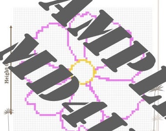 Daffodil Flower Cross-stitch Pattern for Download, Fiber Art, Blue ...