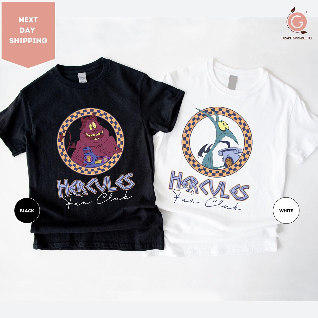 Disney Hercules Fan Club Pain and Panic Couple T-shirt, Disneyland ...