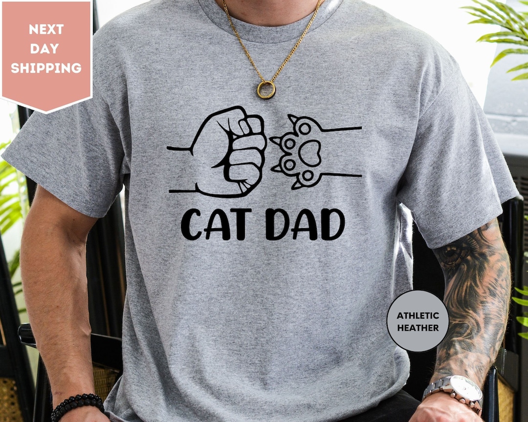 Cat Dad T-shirt, Cat Dad Shirt, Cat Daddy, Gift From the Cat, Cat Dad ...