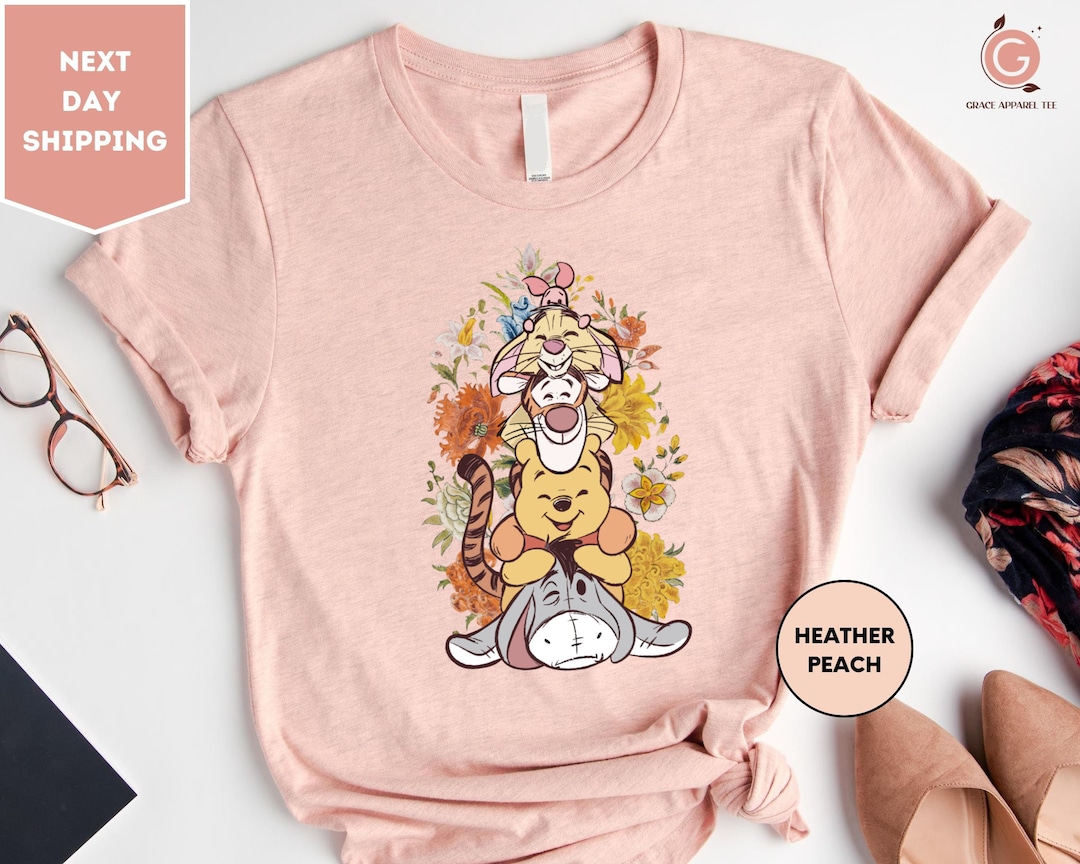 Disney Retro Winnie the Pooh and Friends Shirt, Classic Pooh Shirt ...