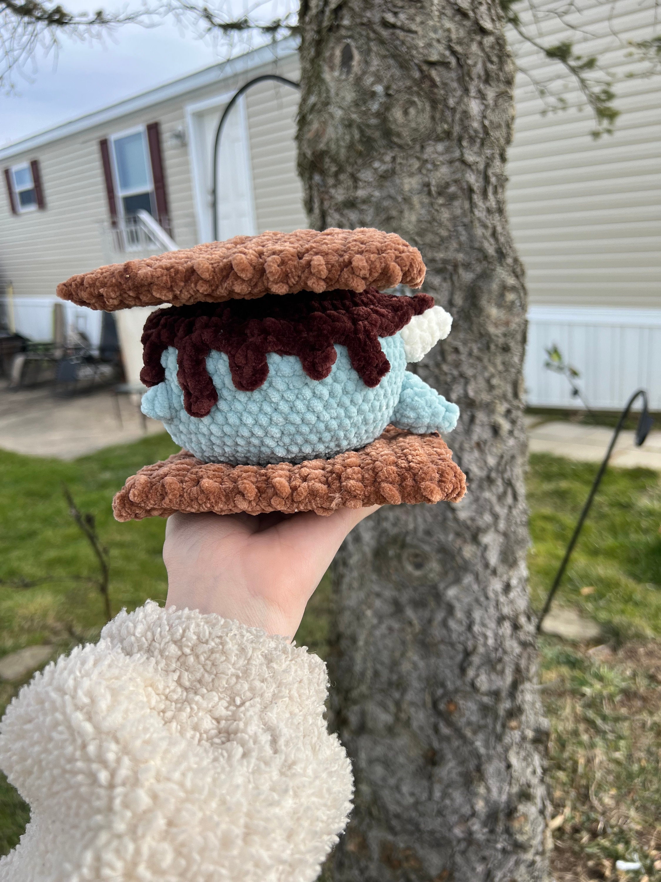 Sammy the S'more-a-saurus Crochet Pattern Crochet Pattern Food-animal ...