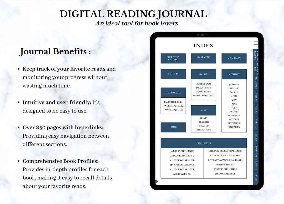 DIGITAL READING JOURNAL 2024 Book Review 2024 Digital Reading Log ...