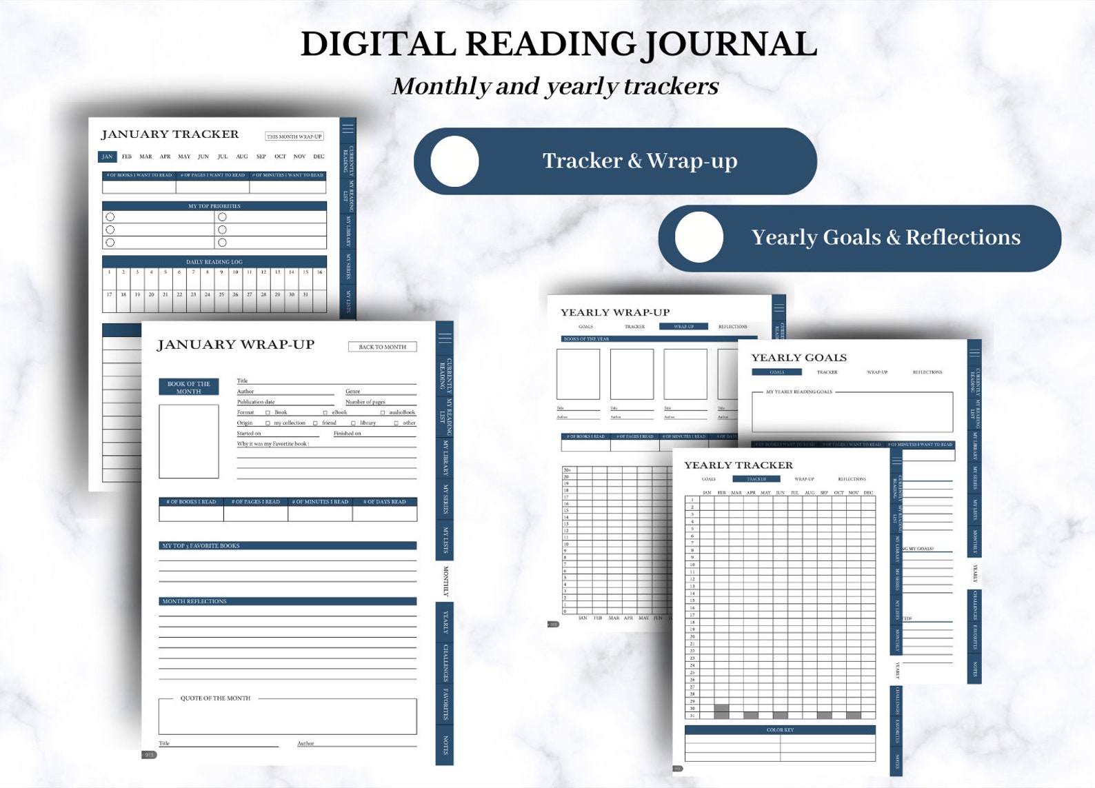 DIGITAL READING JOURNAL 2024 Book Review 2024 Digital Reading Log ...