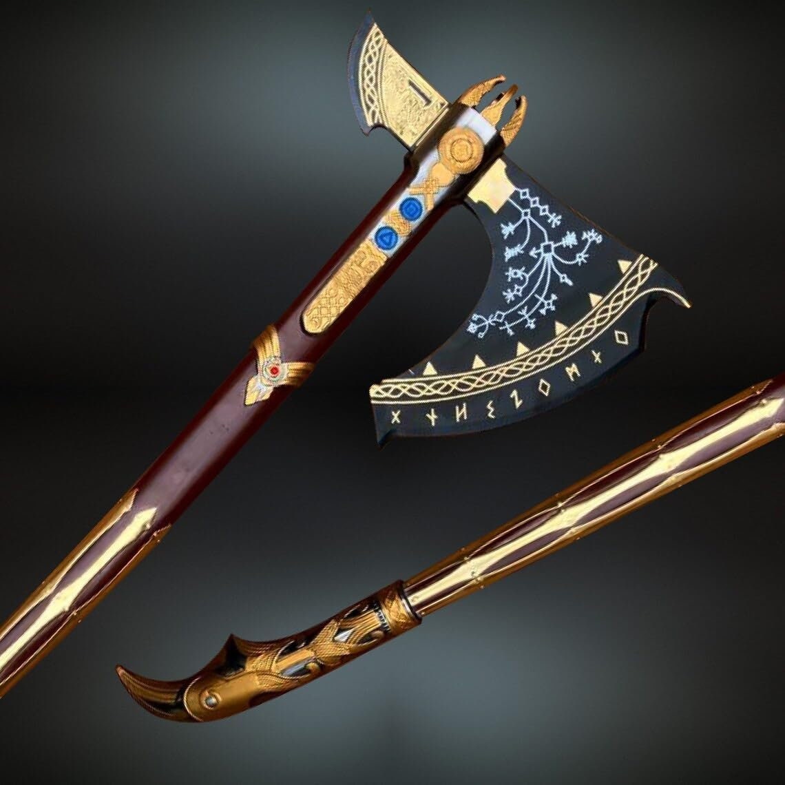 God of War - Kratos Leviathan Axe, Scandinavian Axe, Axe, Norse Axe ...