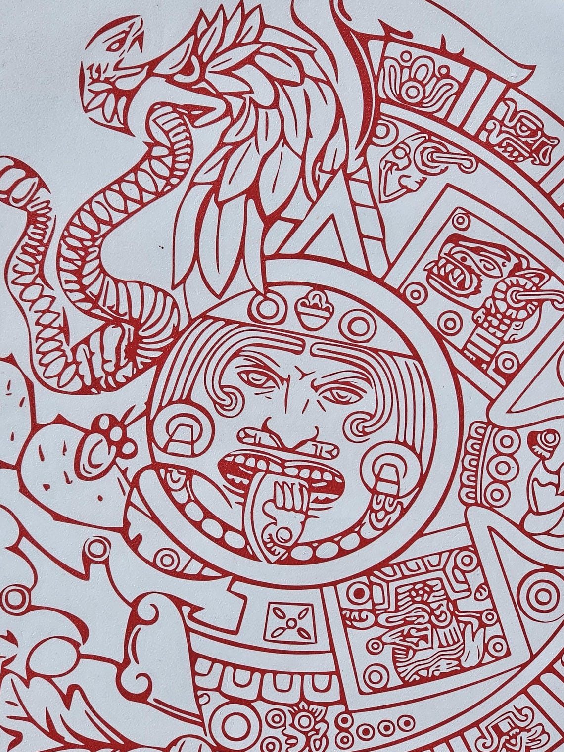 Aztec Calendar Decal - Etsy