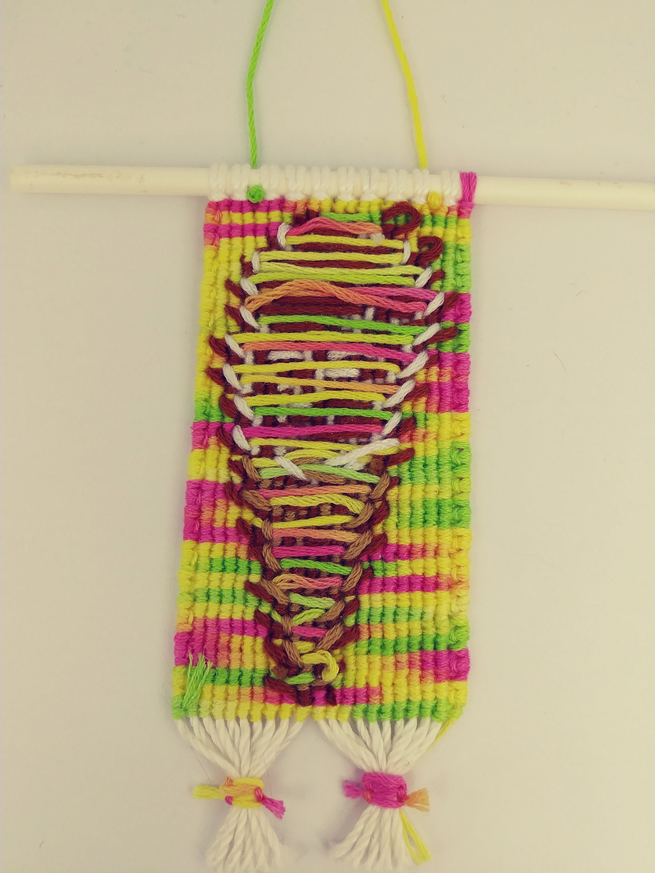 Skull Ice Cream Wall Hanging Hand Knotted Alpha Pattern - Etsy