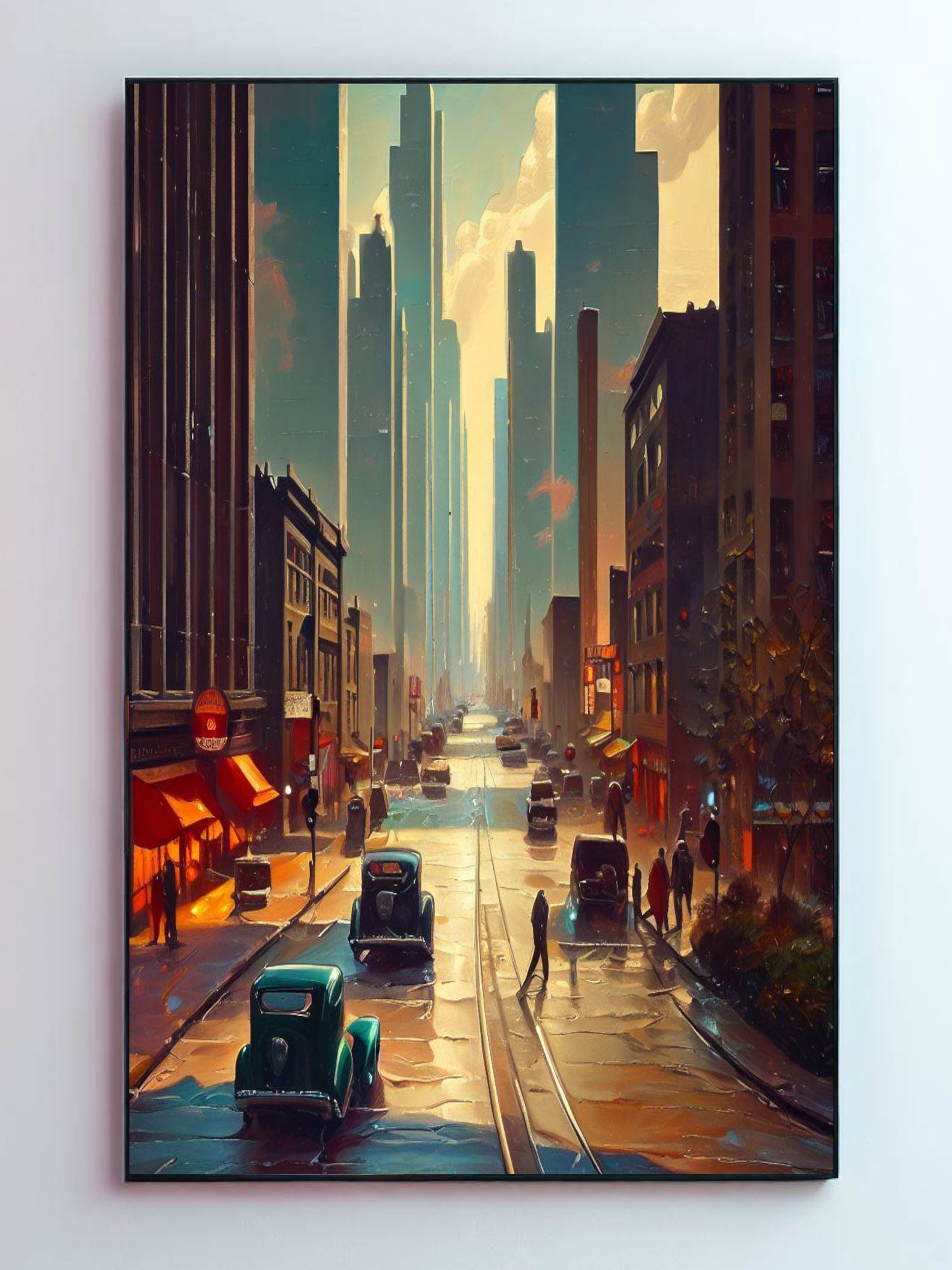 Chicago Imagined, Digital Art, Printable Wall Art, Surreal, Fantasy ...