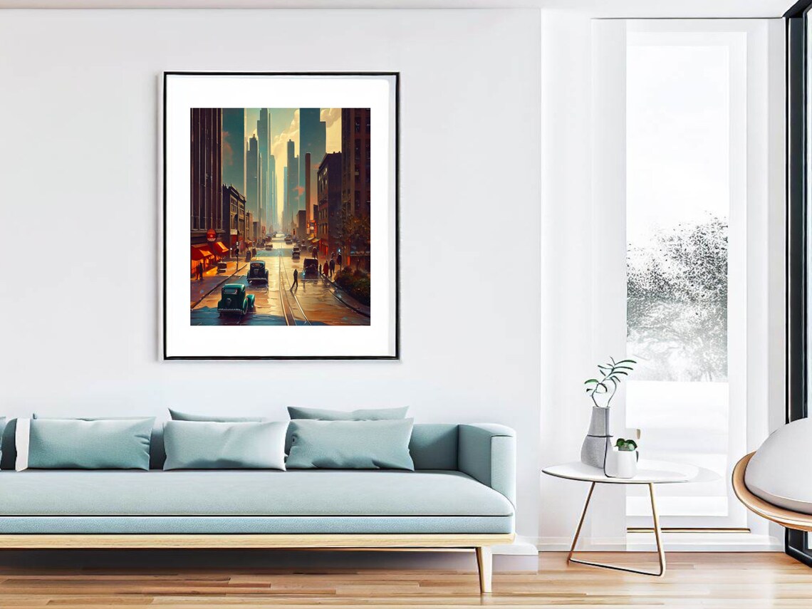 Chicago Imagined, Digital Art, Printable Wall Art, Surreal, Fantasy ...