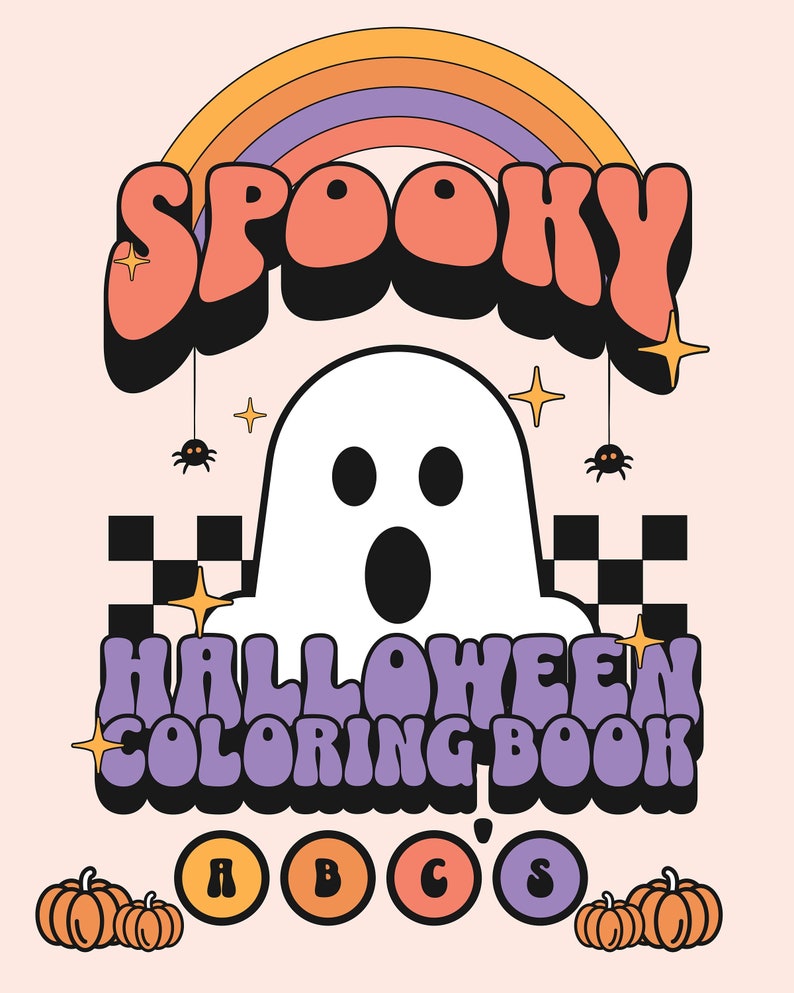 Halloween Coloring Book, ABC Coloring Book, Spooky Halloween, Halloween ...
