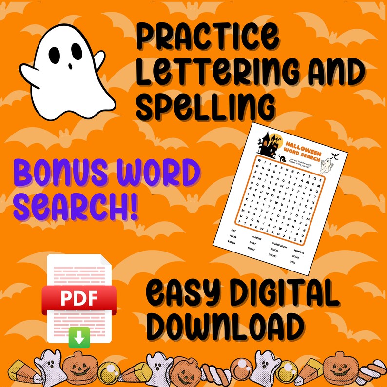 Halloween Coloring Book, ABC Coloring Book, Spooky Halloween, Halloween ...