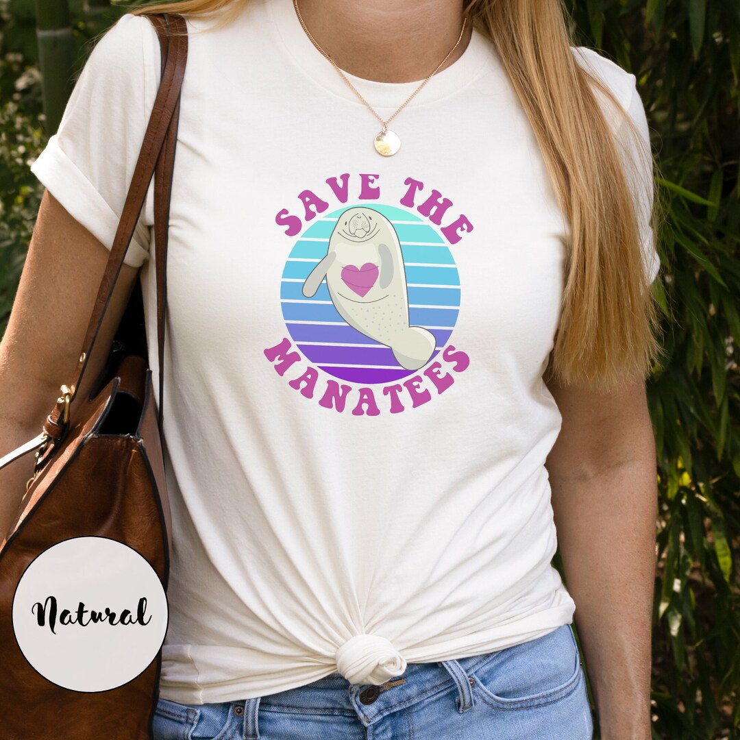 Retro Manatee Shirt, Save the Manatees, Manatee Lover T-shirt ...