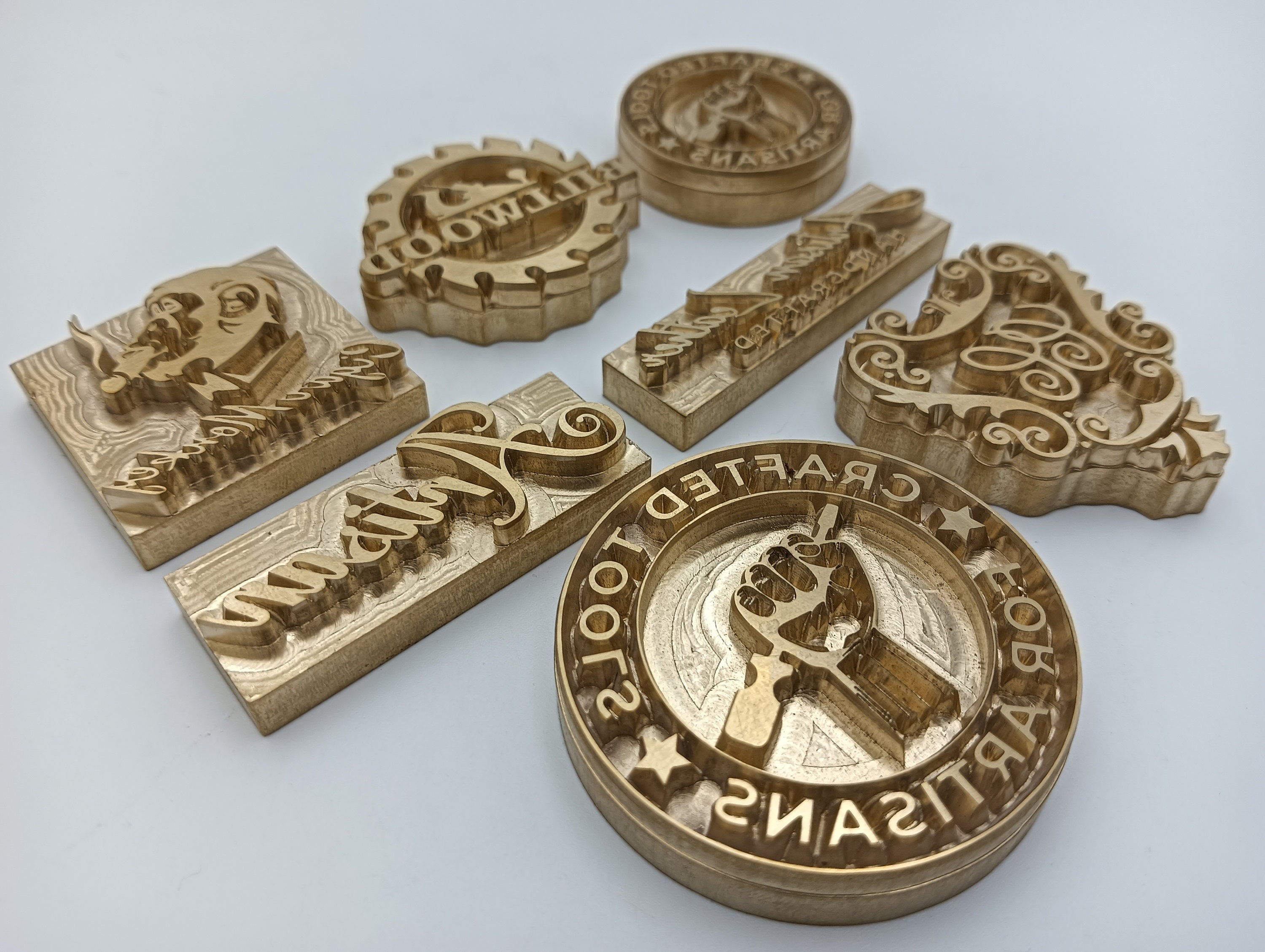 Custom Leather Embossing Stamps | Brass Branding Iron | Personalized ...