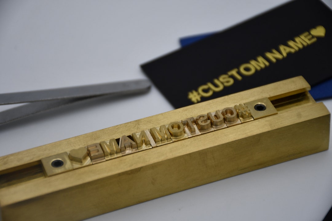 Leather Alphabet Stamp Set: Brass Letters for Hot Foil Stamping - Etsy
