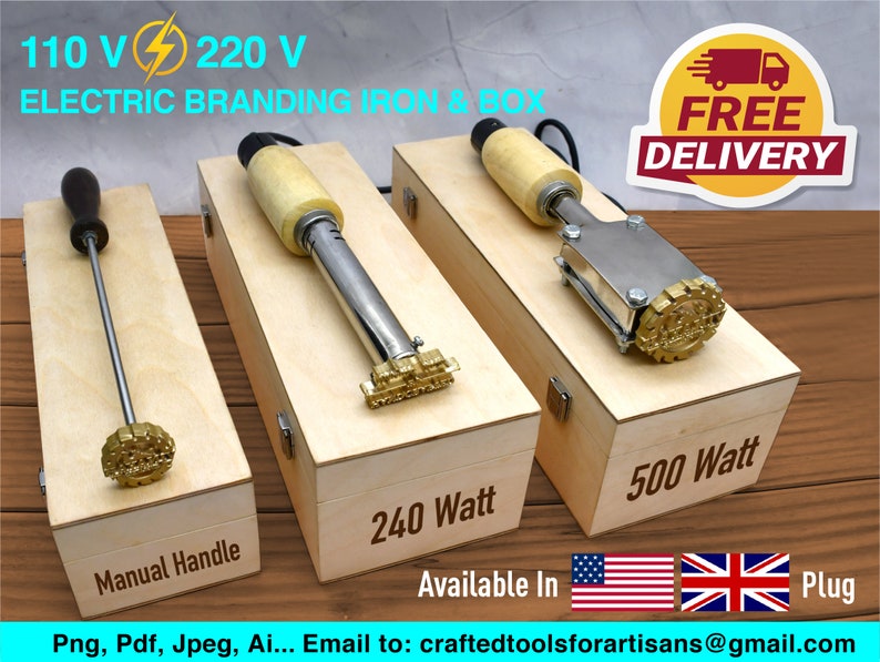 Custom Electric Wood Branding Iron: 240W/500W, UK/USA Plugs - Etsy