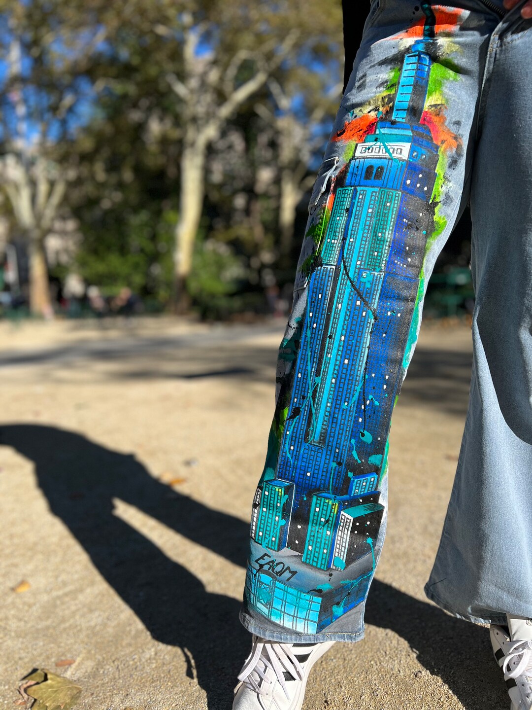 Pants Hand-painted, Hand-painted Pieces of Clothing, Your Personal ...