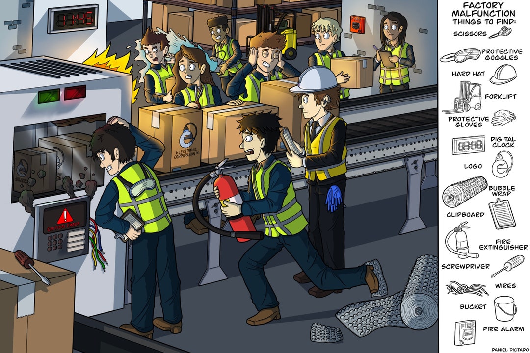 Search and Find Factory Malfunction - Etsy