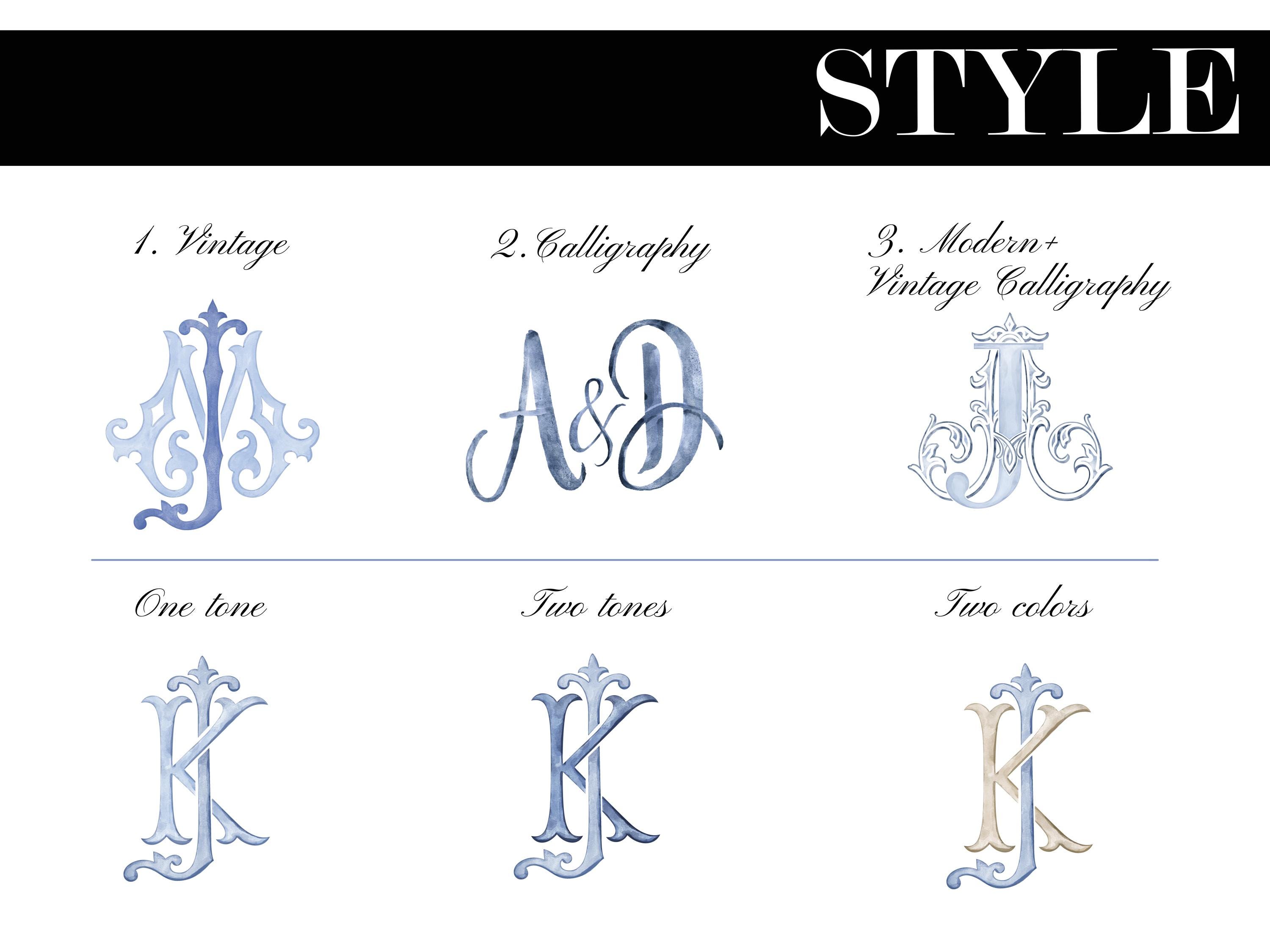 Blue and White Floral Crest | Wedding Watercolor Crest | White Floral ...