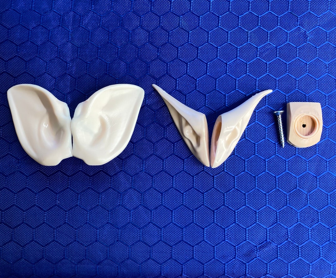 SET / Big&small Elf-pointed Ears + Neckjoint for Blythe / Buy 10 Sets ...