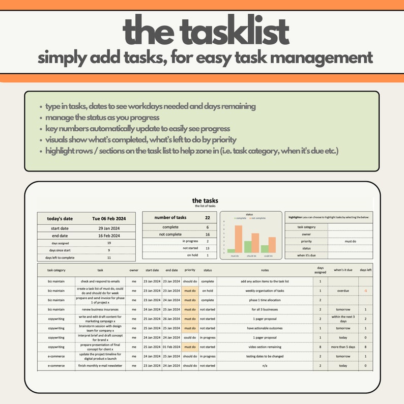 Task Tracker - to Do List and Productivity Planner - Weekly, Daily ...