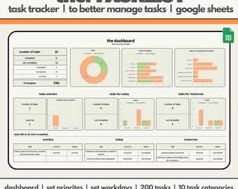Task Tracker to Do List and Productivity Planner Weekly, Daily, Monthly ...
