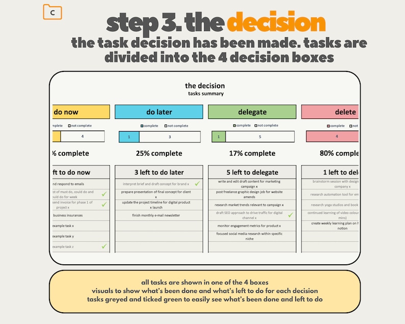 Decision Matrix: Simple Task Priority Tracker - Google Sheets Template ...