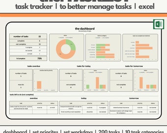Task Tracker to Do List and Productivity Planner Weekly, Daily, Monthly ...