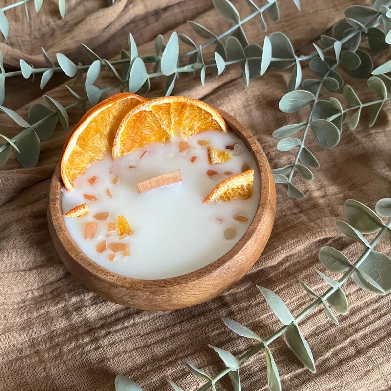 Orange Candle - Etsy