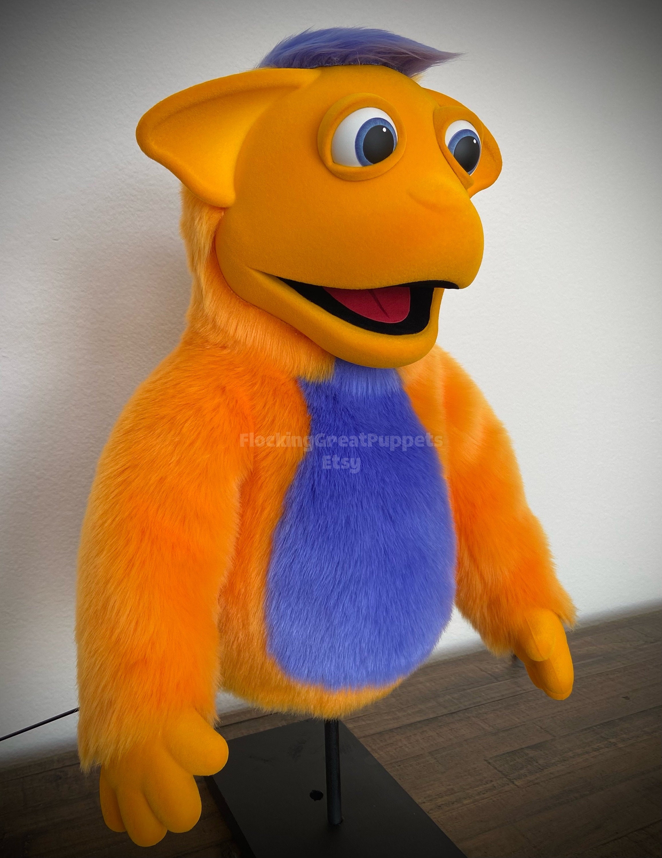 Flocked Professional Puppet Cute Monster - Etsy
