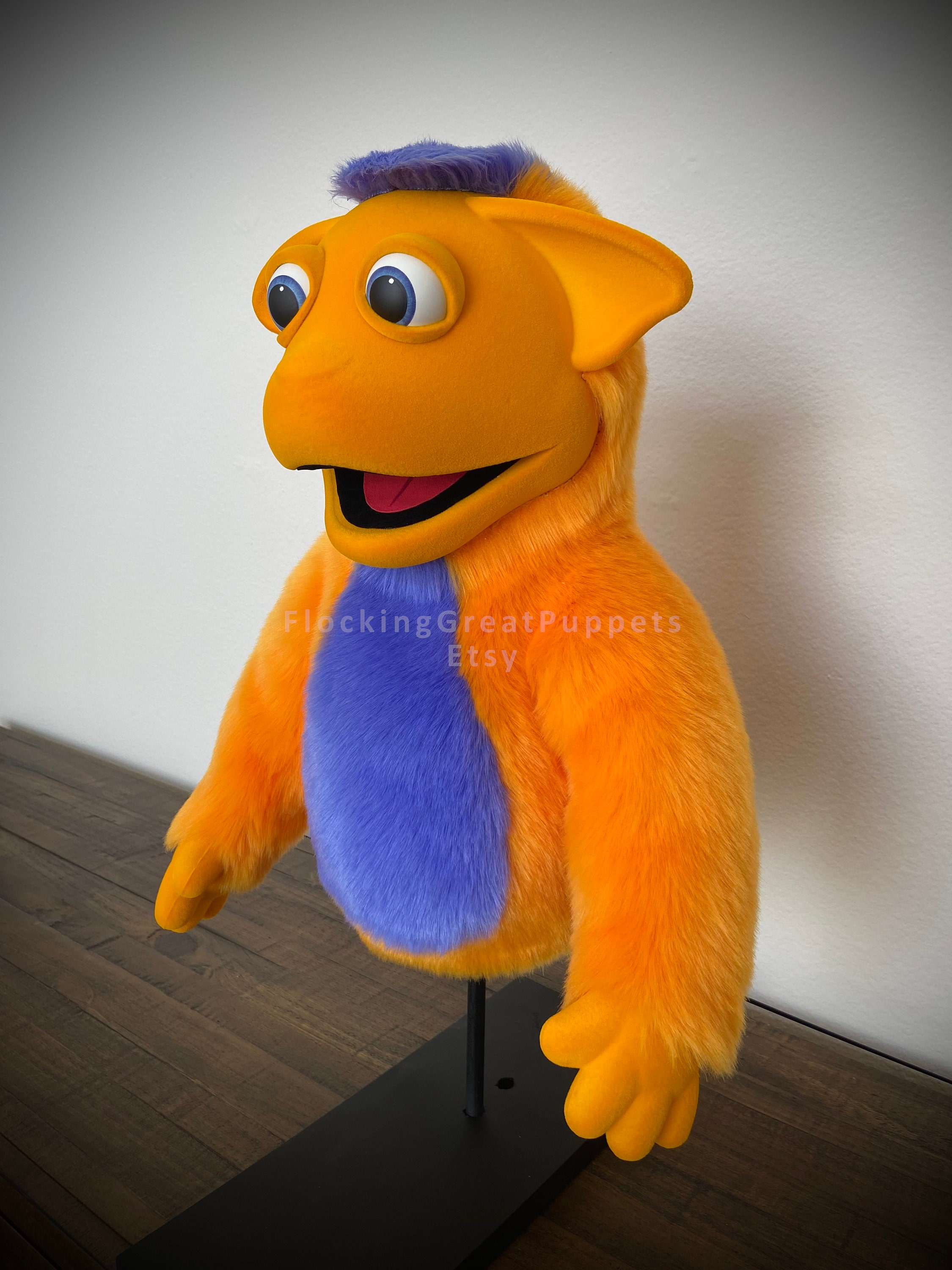 Flocked Professional Puppet Cute Monster - Etsy