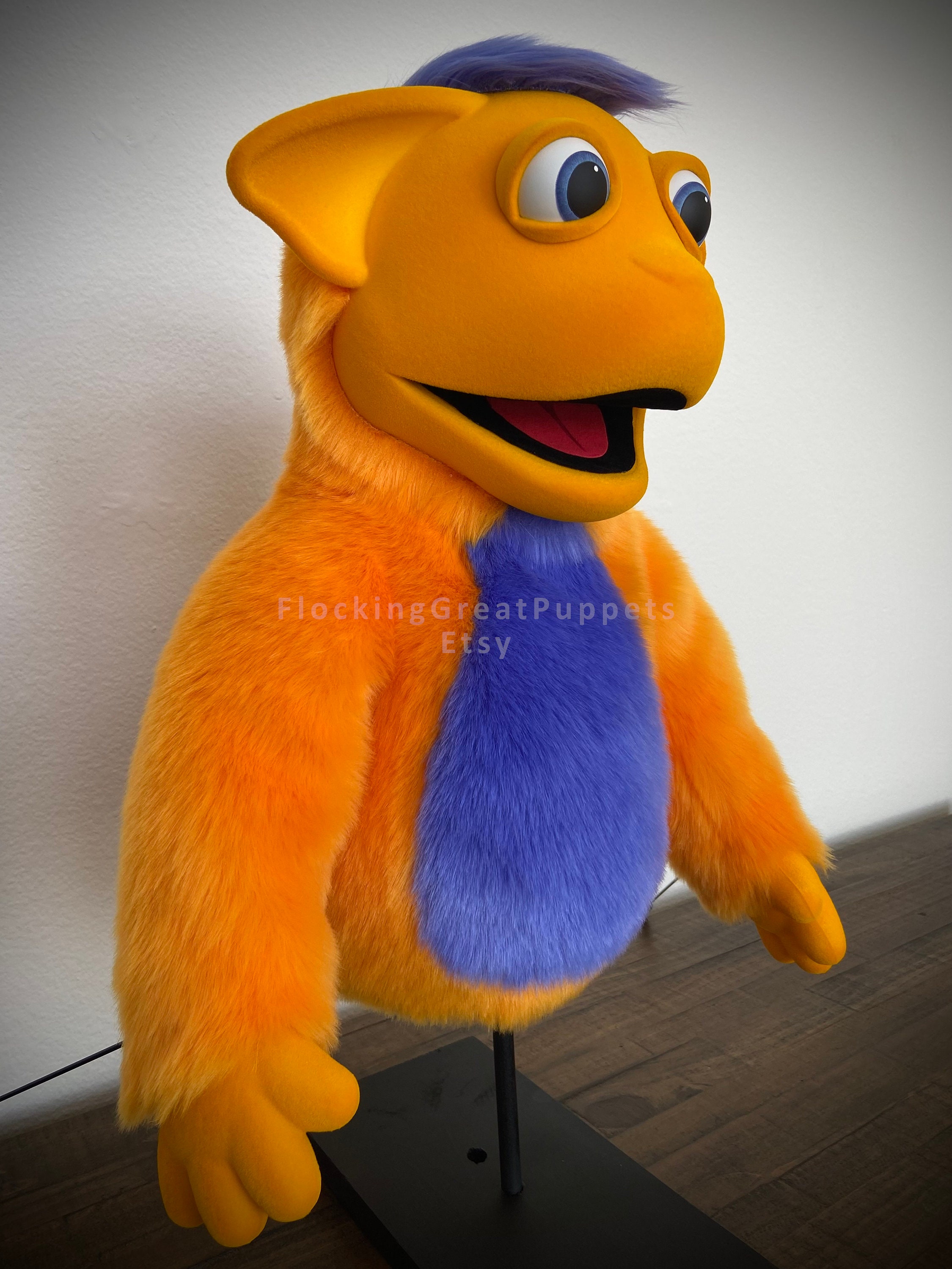 Flocked Professional Puppet Cute Monster - Etsy
