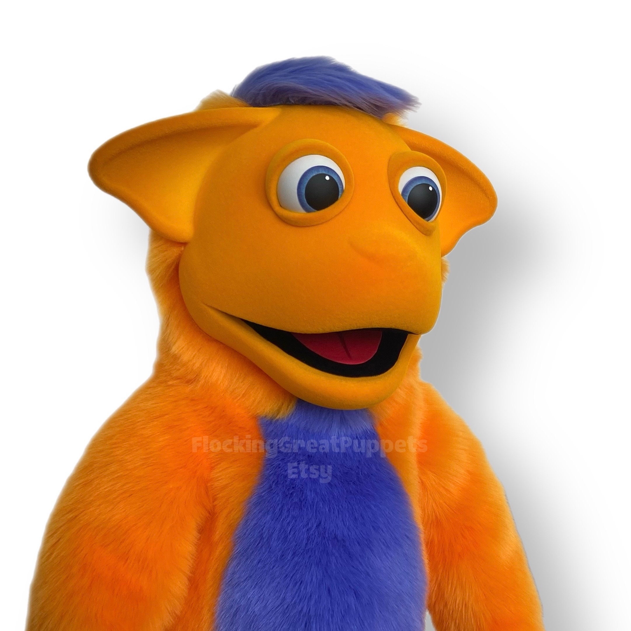 Flocked Professional Puppet Cute Monster - Etsy