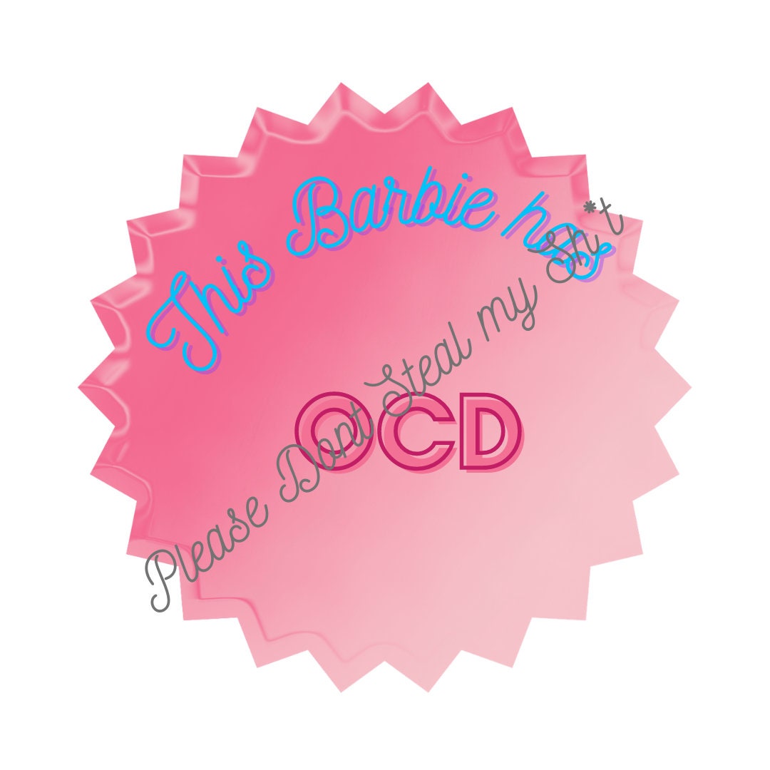 This Barbie Has OCD PNG Digital Graphic Download - Etsy