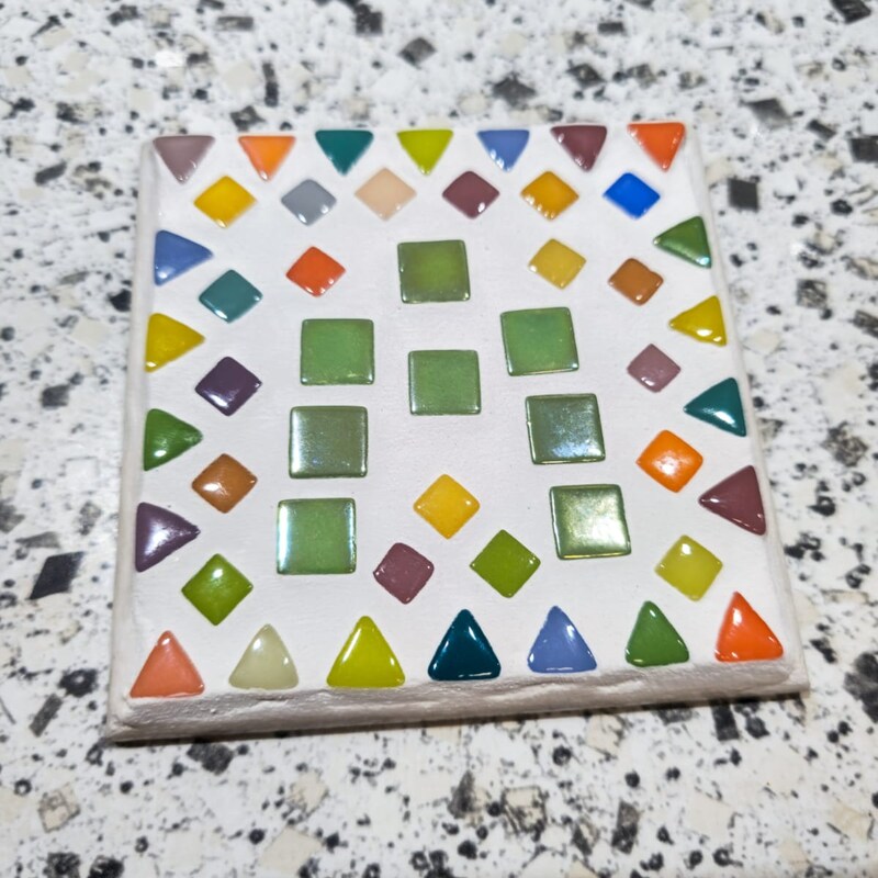 Mosaic Coaster - Etsy