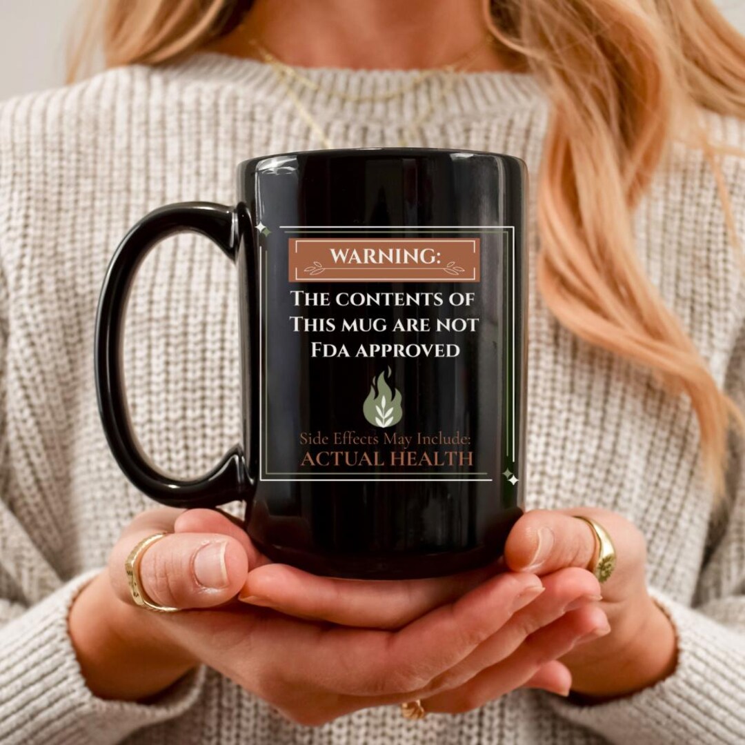 Not FDA Approved Mug, Funny Natural Health Gift, Crunchy Mom Coffee Cup ...