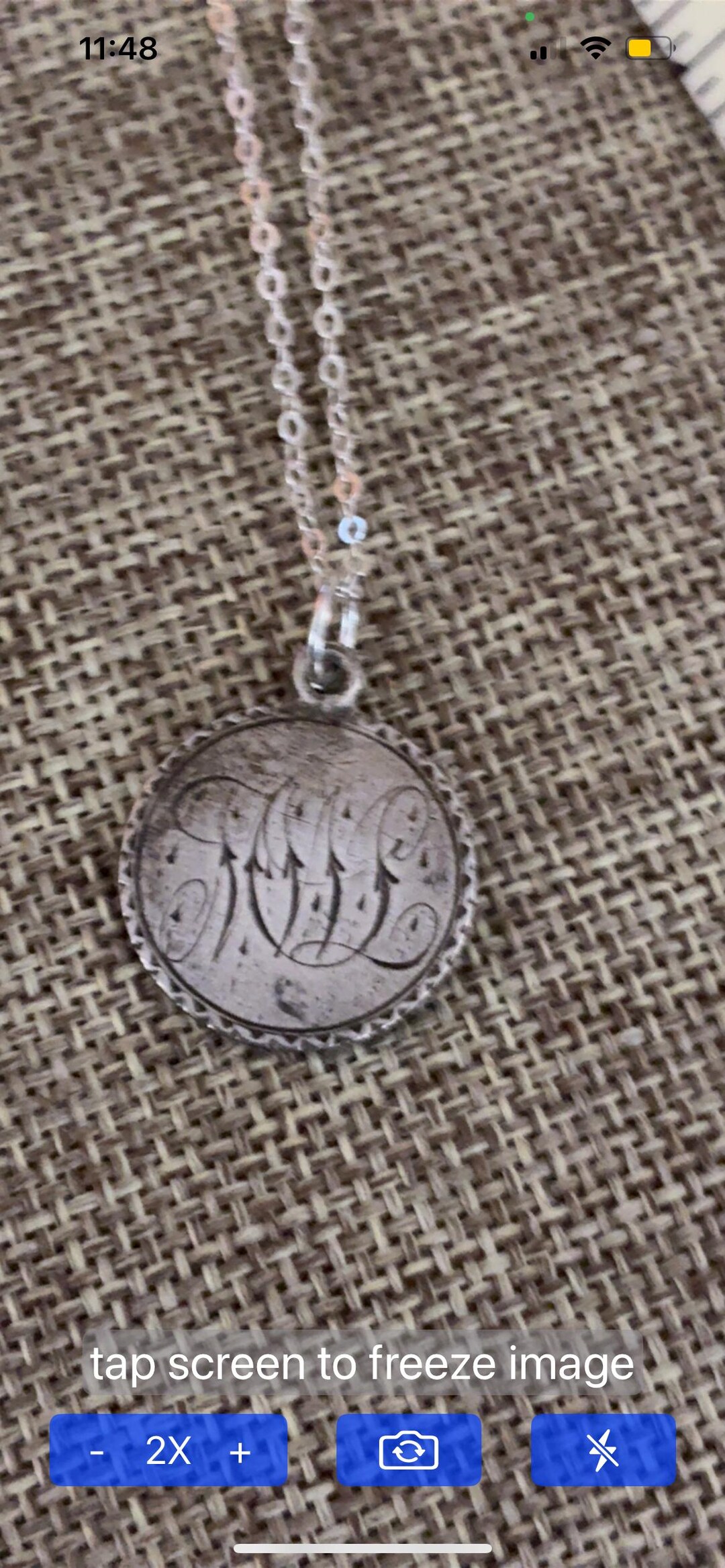 Antique 1882 Love Token Necklace, Sterling Silver AML Initials - Etsy