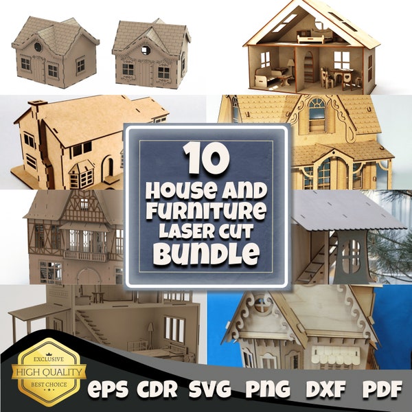 Laser Cutter Model Train Building Template - Etsy