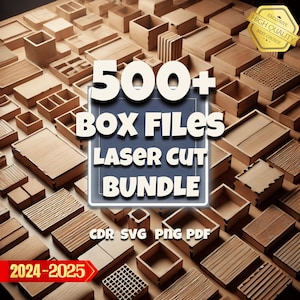 Laser Cut Files Box Bundle | 2025 Edition Wooden Box CNC Files ...