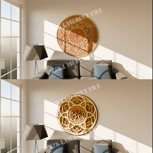 Multilayer Mandala Laser Cut Files | Layered Mandala Laser File Bundle ...