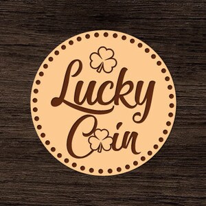 Lucky Coins Laser Cut Files Bundle SVG File, 8 Vector Design, Plan ...